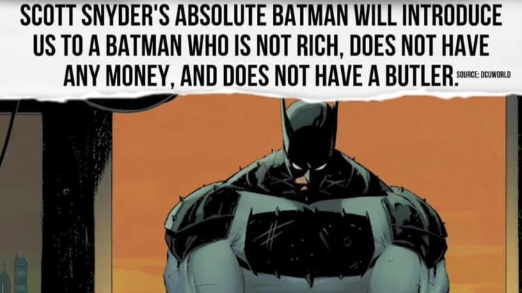 I Don't Understand DC's Obsession With Making Batman Poor