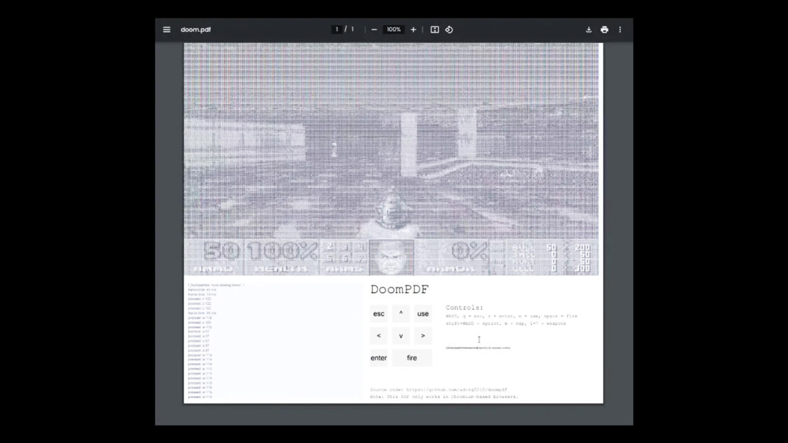Doom Is Now Playable In A PDF—Who Needs Excel Anyway?