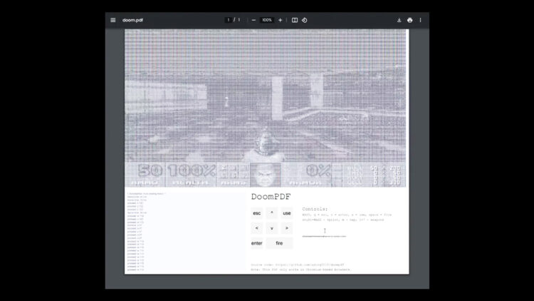 Doom Is Now Playable In A PDF—Who Needs Excel Anyway?