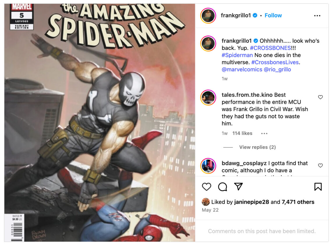 Frank Grillo Teases the Return of Marvel's Crossbones