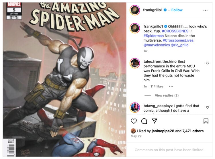 Frank Grillo Teases the Return of Marvel's Crossbones