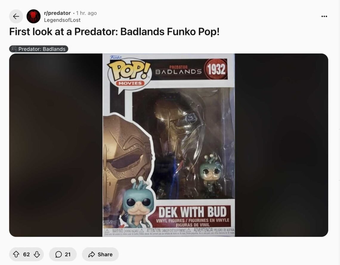 Funko Pop! Leak Gives Us First Look At Predator: Badlands' Bud